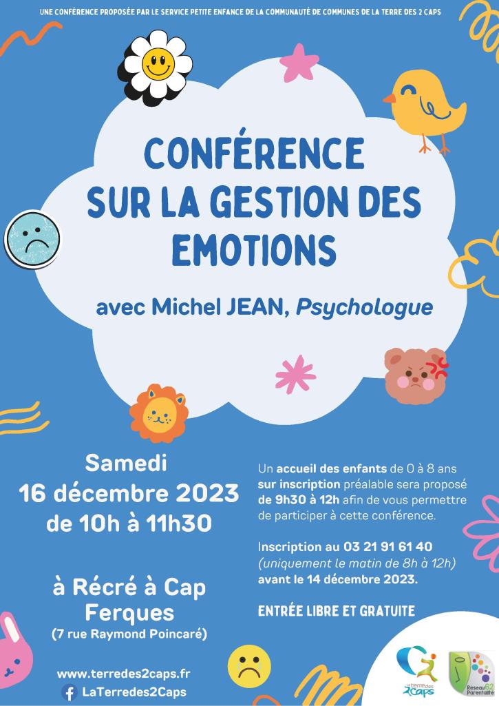 Conférence sur la gestion des émotions | La terre des 2 caps